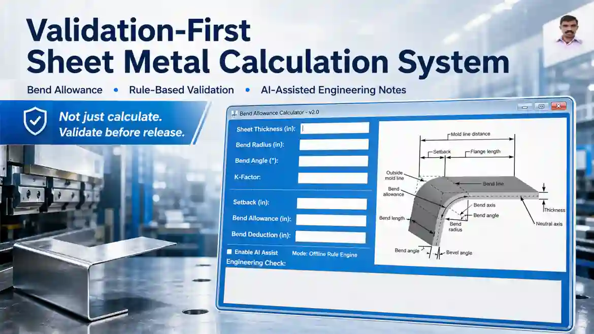 Bend Allowance Calculator: Tool + Validation System (2026)